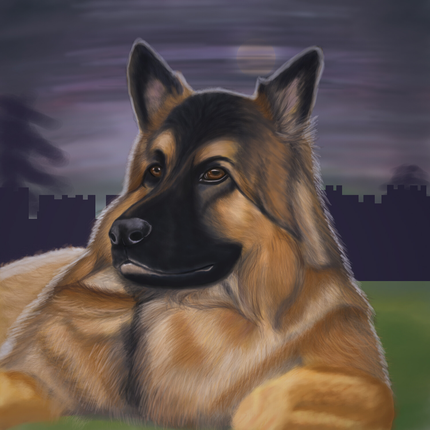 ArtStation - German Shepherd Dog