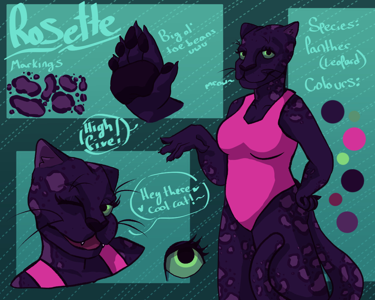 ArtStation - Rosette - character sheet