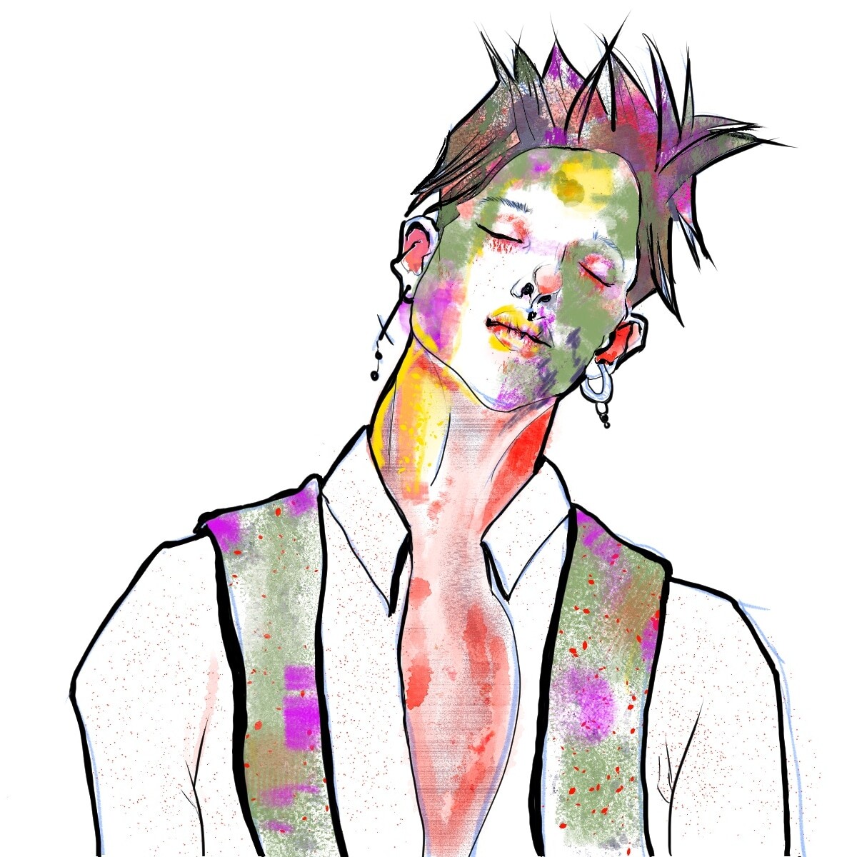 ArtStation - first practice using clip studio paint.