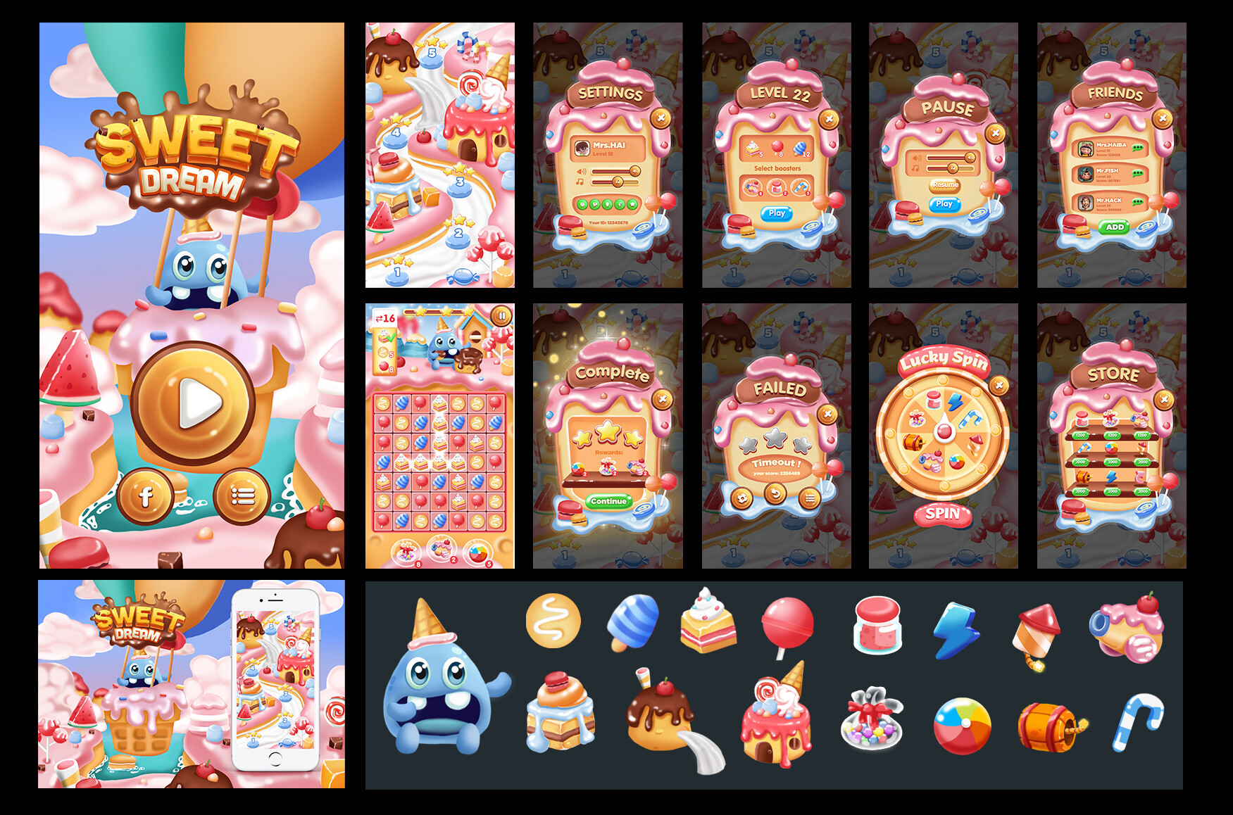 ArtStation - Sweet Dream _Casual game