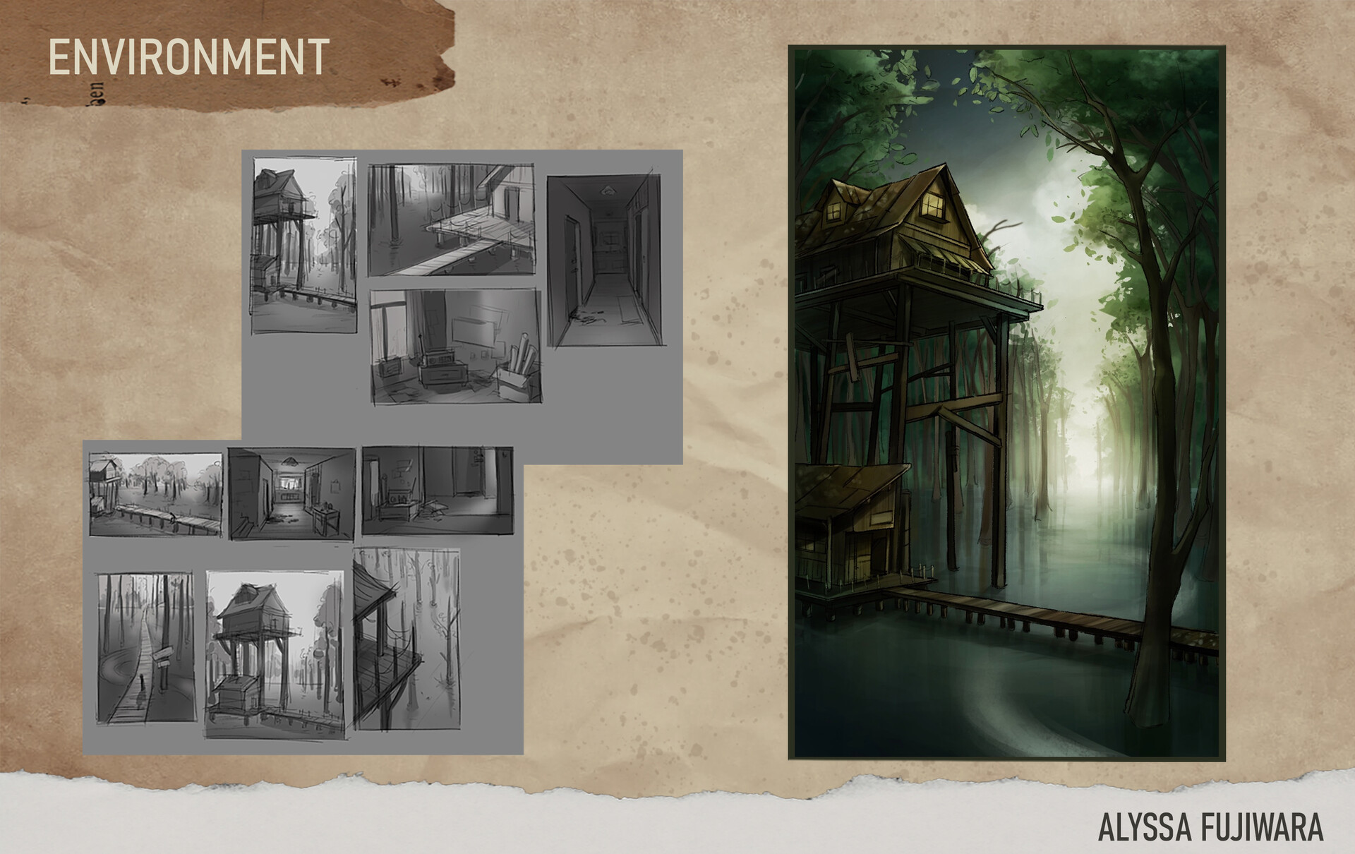 ArtStation - Swamp Narrative - Concept Layout