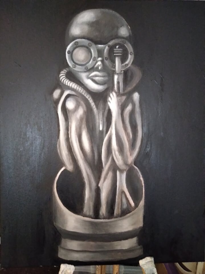ArtStation - birth machine baby fan art - hr giger original work