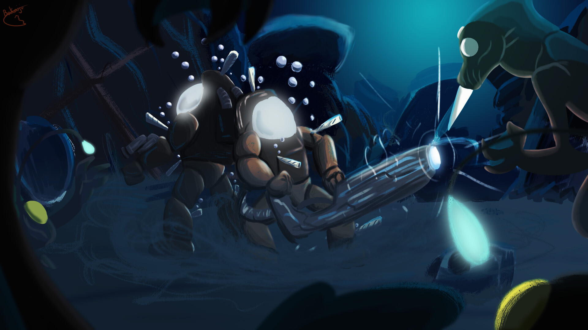 ArtStation - The 2D Process of 'Profondeur' (Deep) Part 2: Concept arts