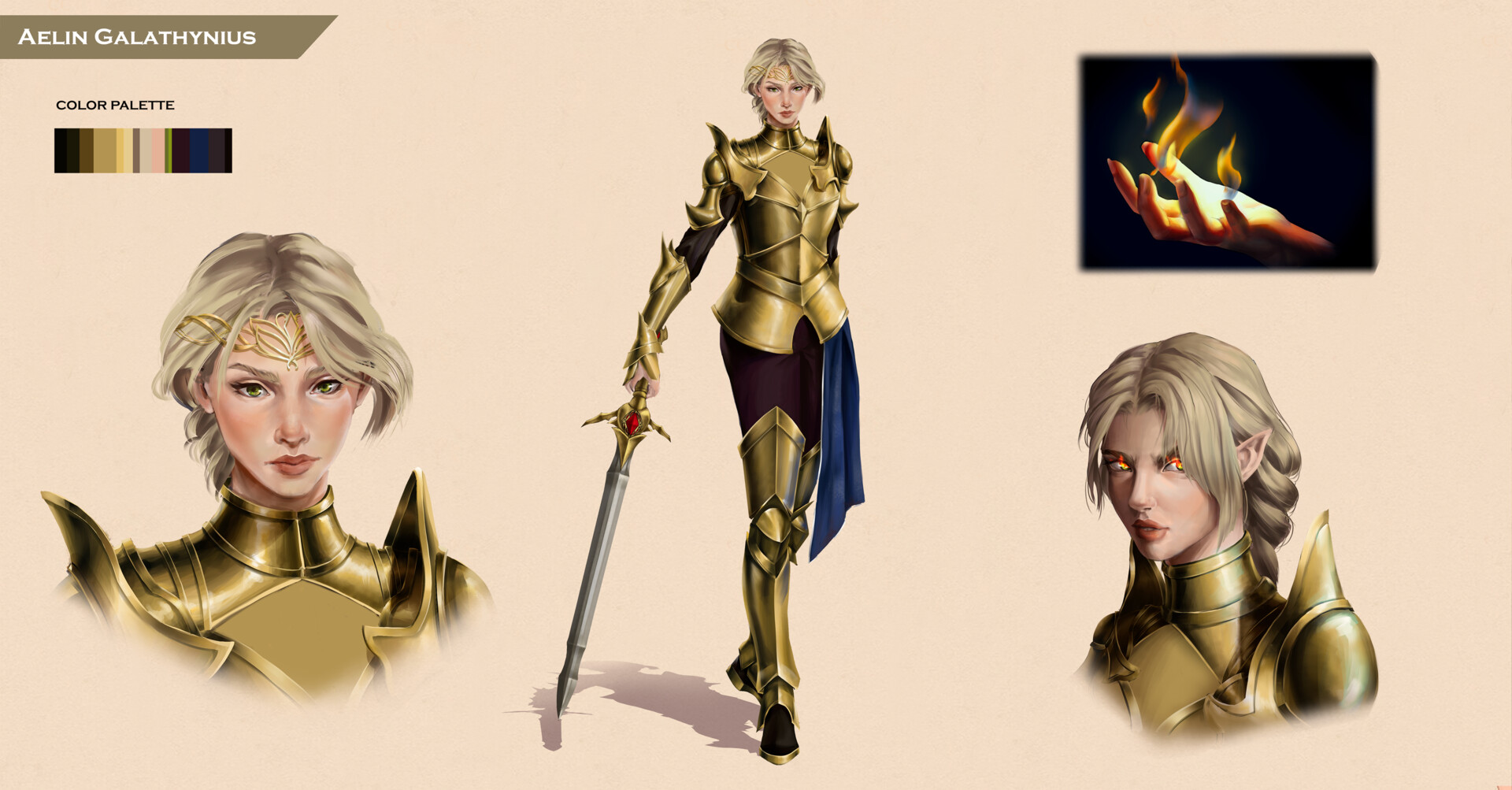 Lara Sarmiento - Concept Art - Aelin Galathynius