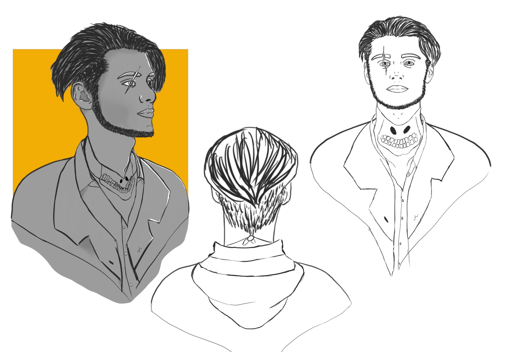 ArtStation - Bandit drawing