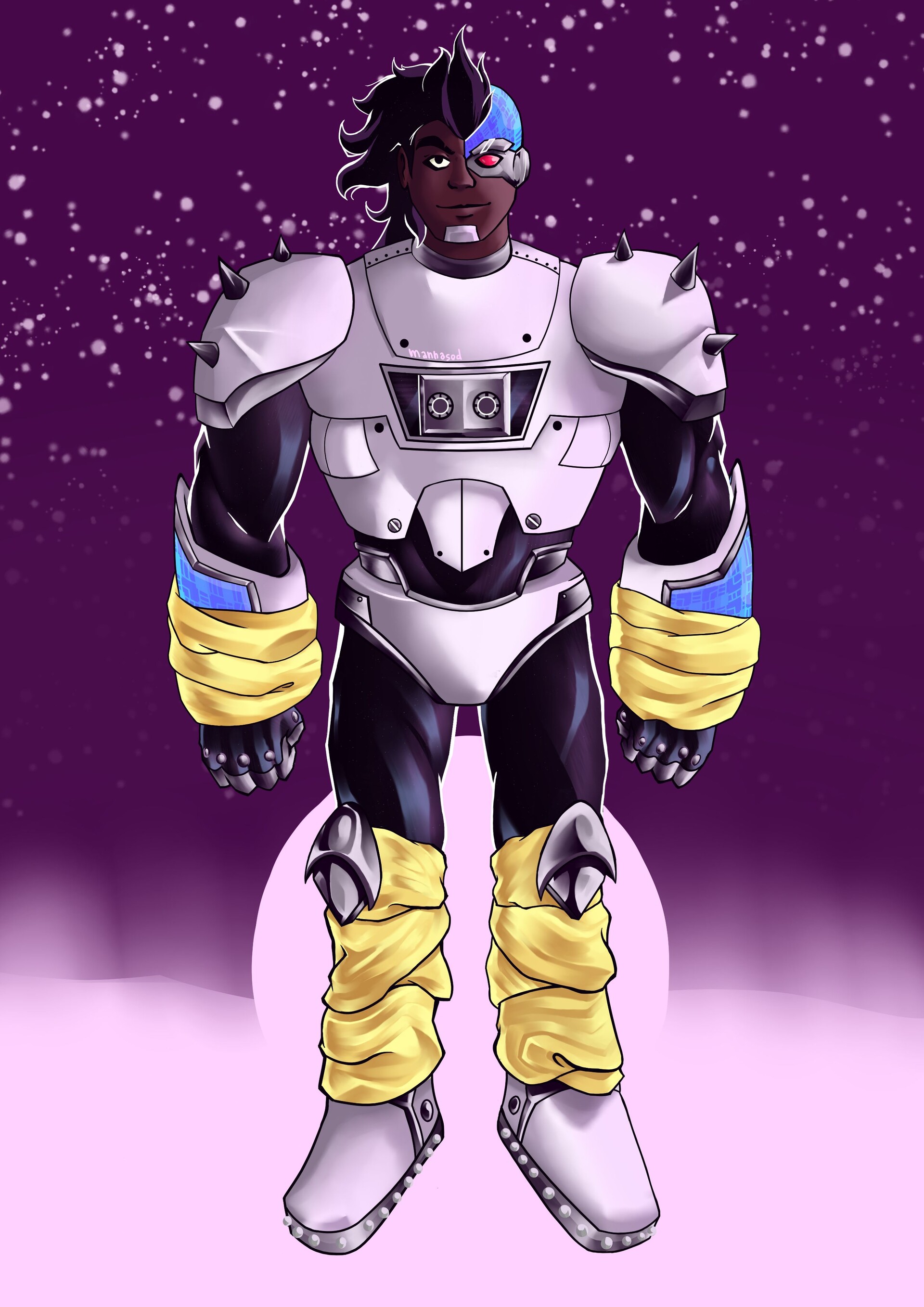 ArtStation - Cyborg Teen Titans The Night Begins to Shine