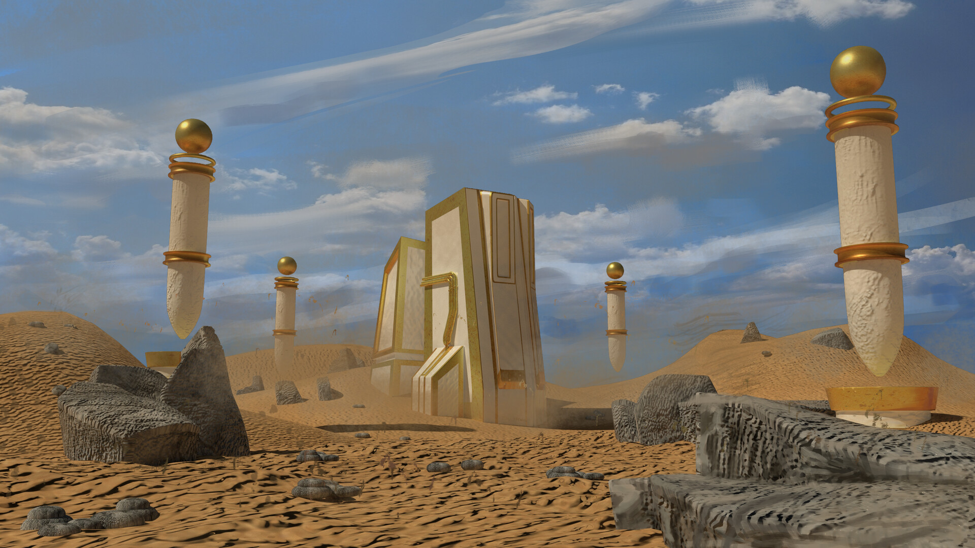 ArtStation - Alien desert