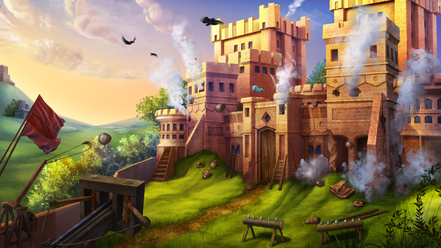 ArtStation - Medieval Themed slot machine Background
