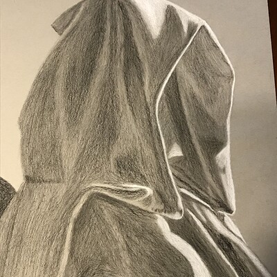 how to draw hooded figure