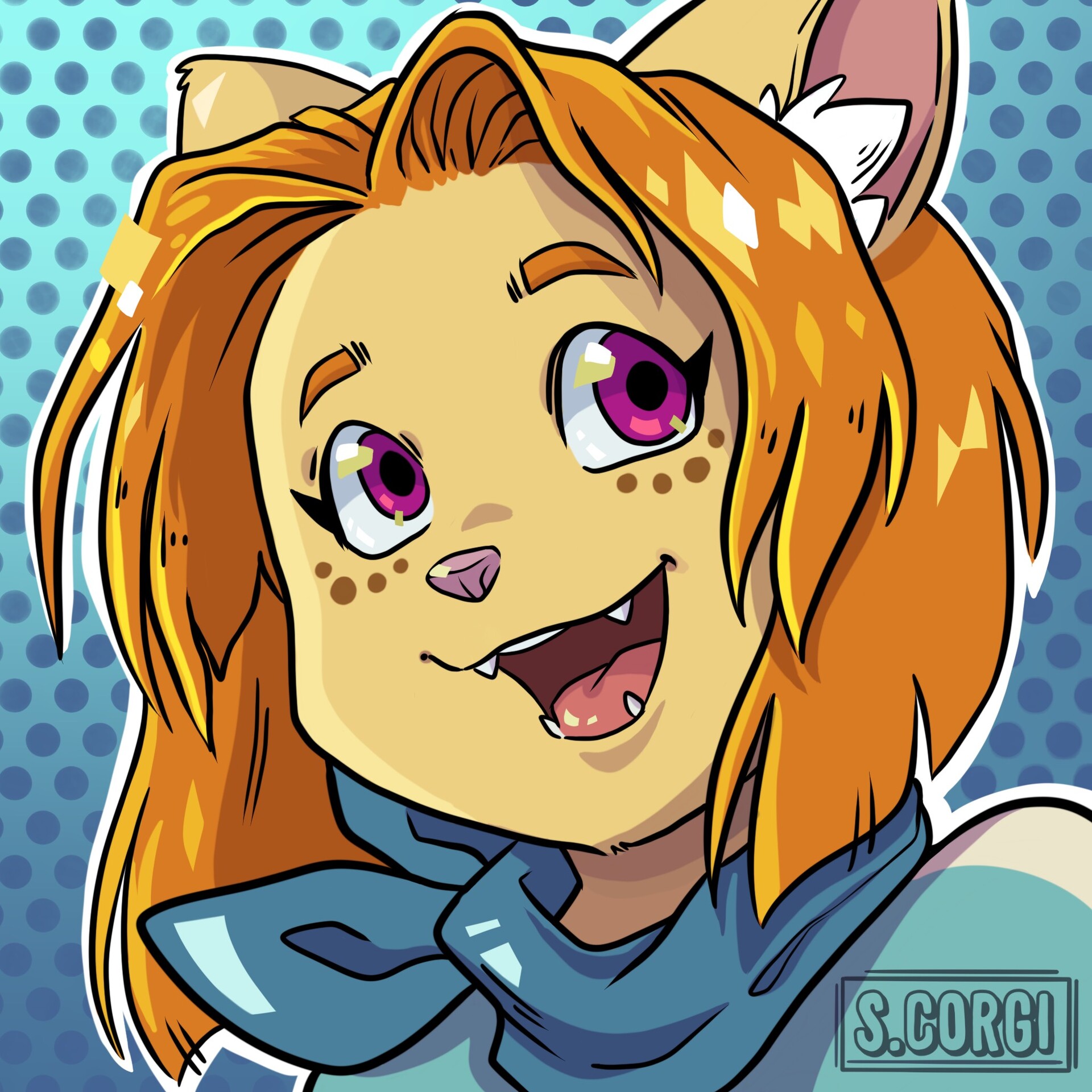Stephanie Corgi - furry commission