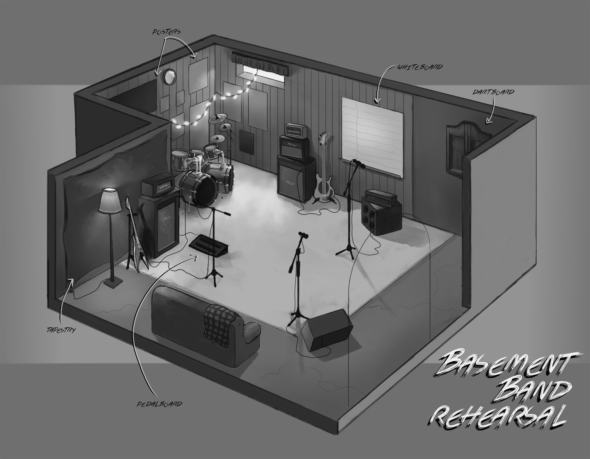 Basement Rehearsal Space