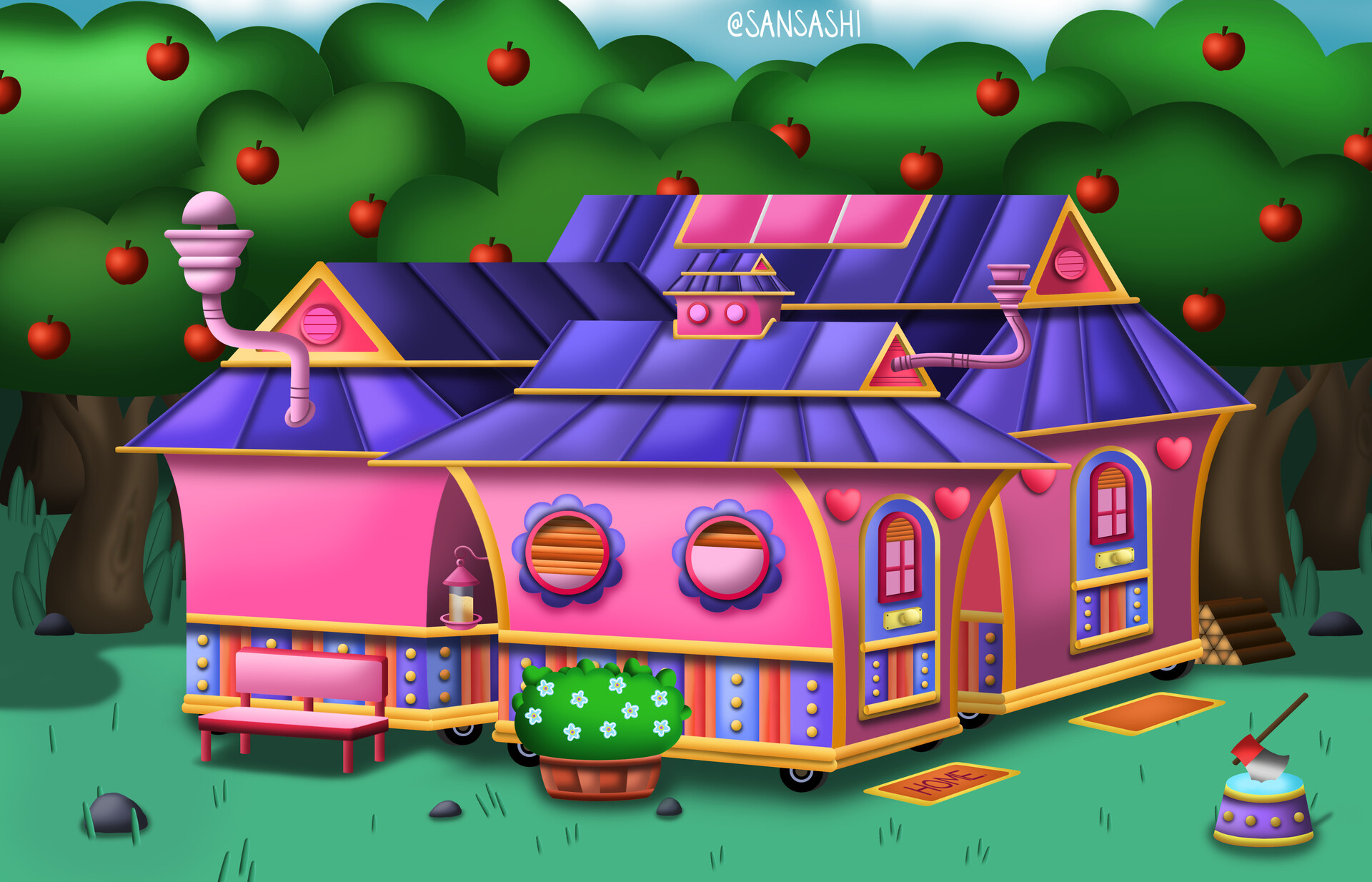 ArtStation - Tree Trunks.