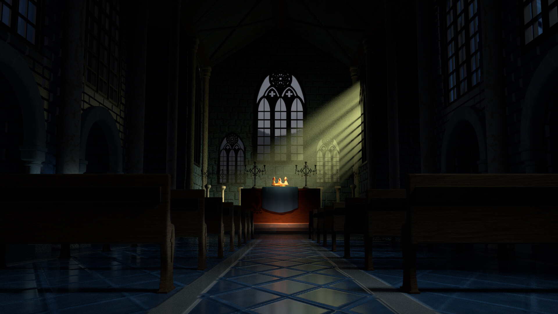 ArtStation - A new take on the Church scene