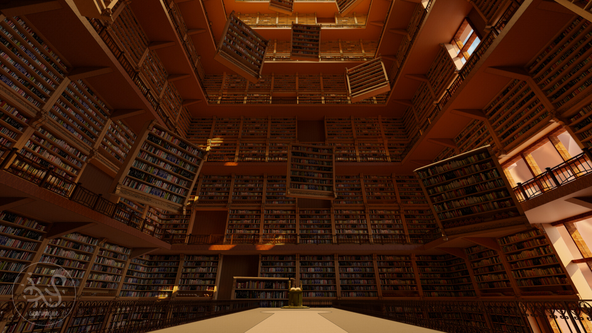 ArtStation - Magical Abandoned Desert Library
