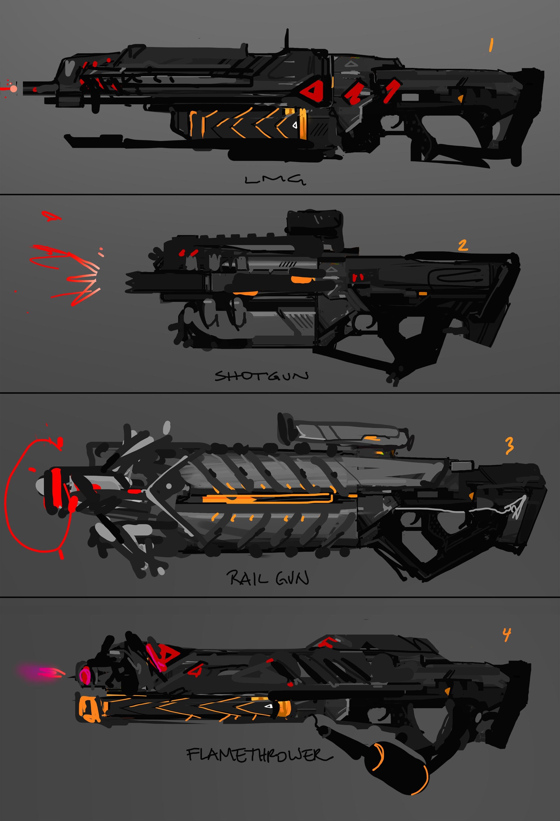 ArtStation - Weapon Sketches