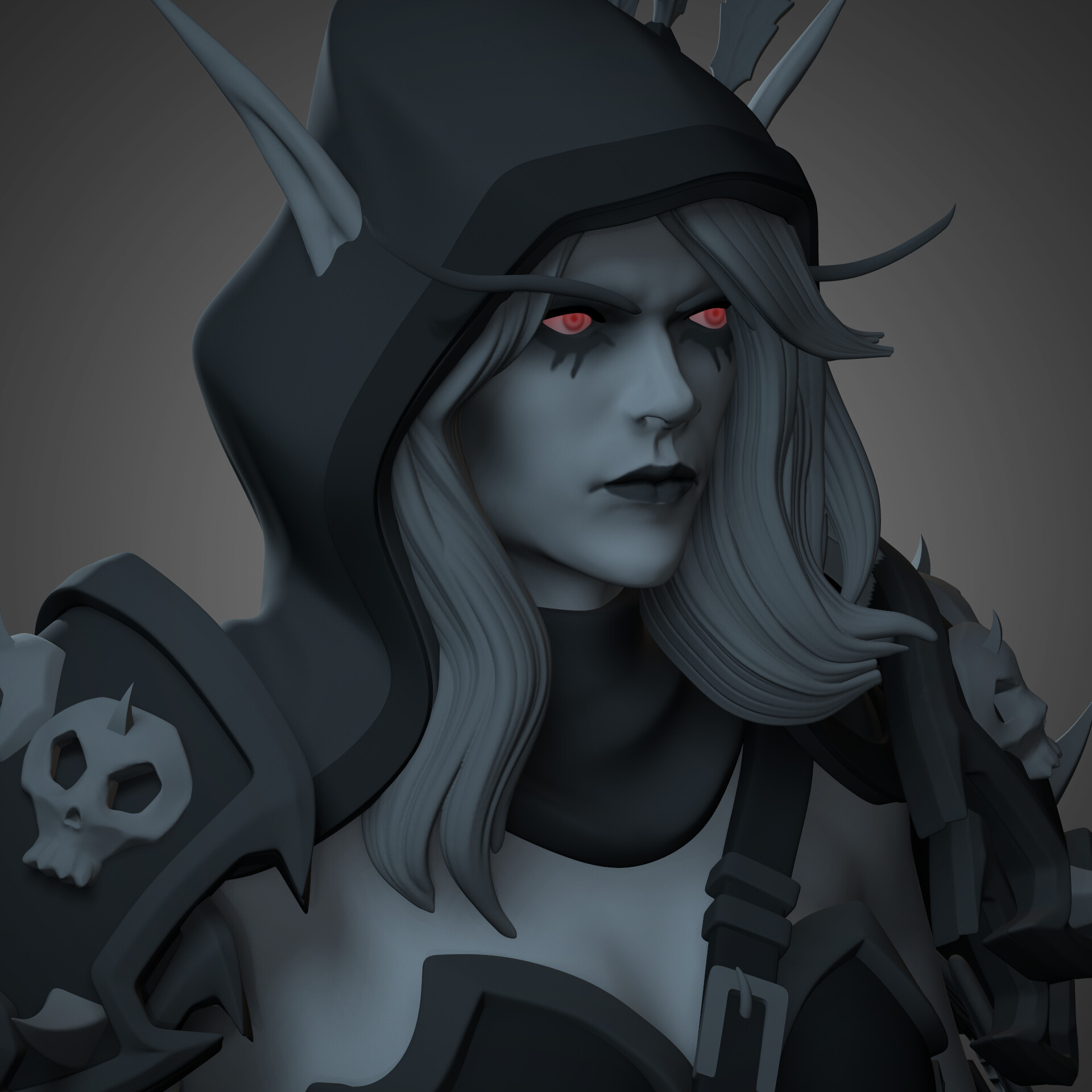 ArtStation - Sylvanas Windrunner FanArt | WIP | HighPoly