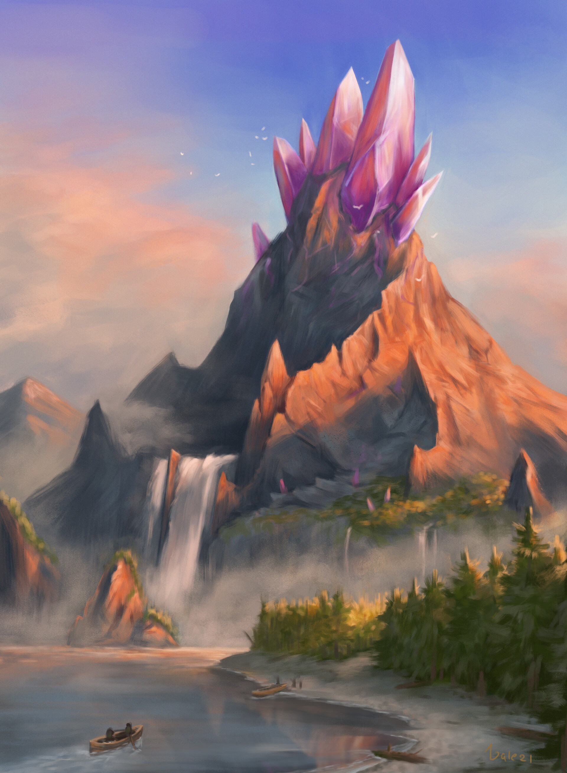 ArtStation - Crystal peak