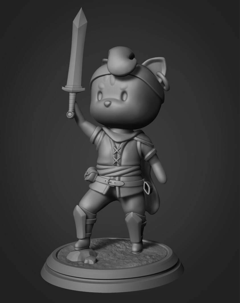 ArtStation - Sheri the adventurer Cat