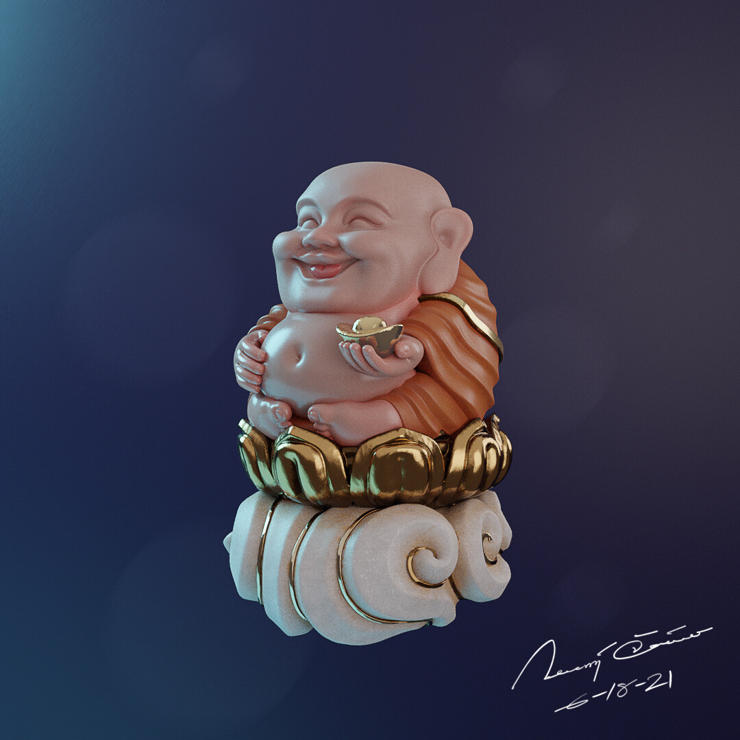 ArtStation - Smiling Buddha