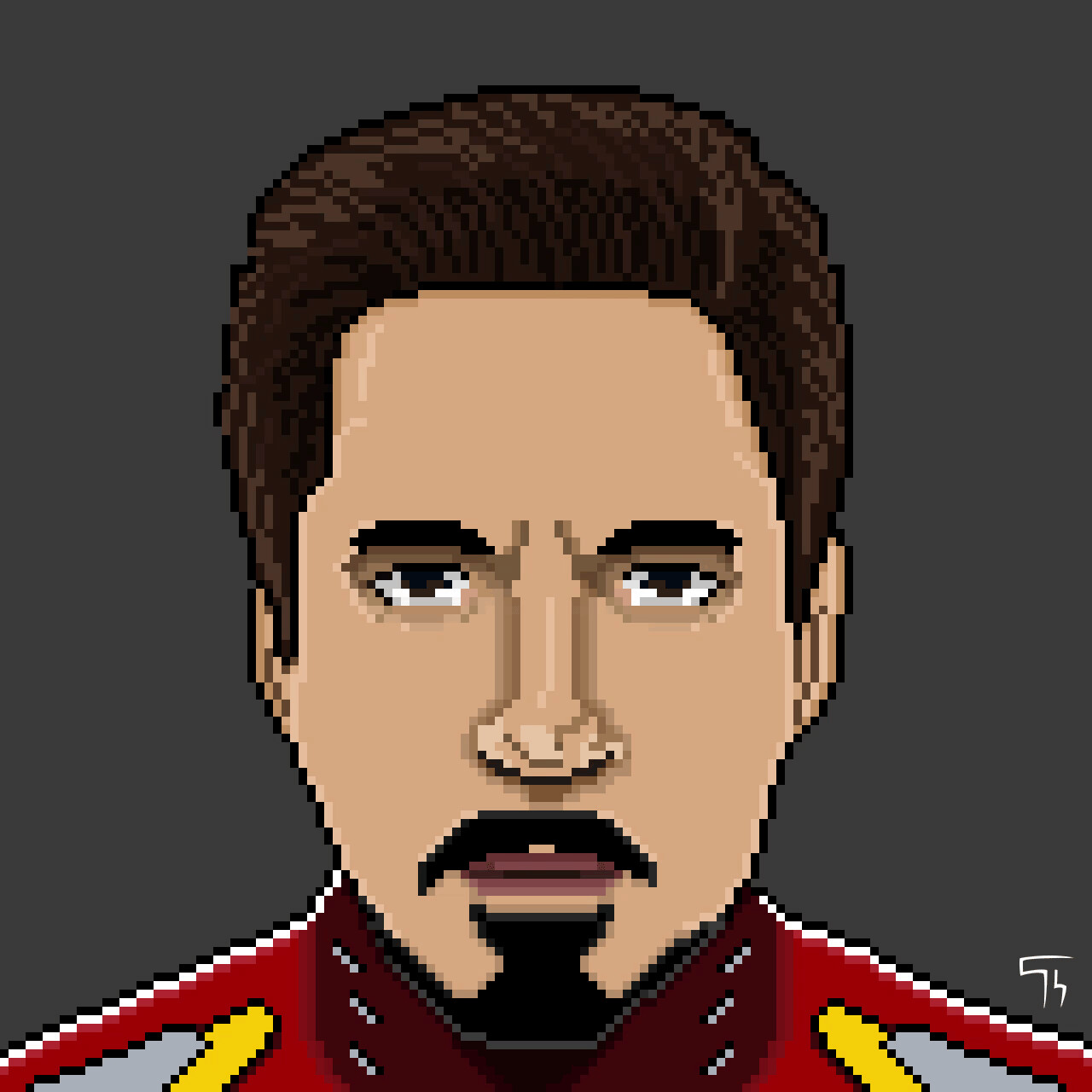 ArtStation - Iron Man Pixel Art