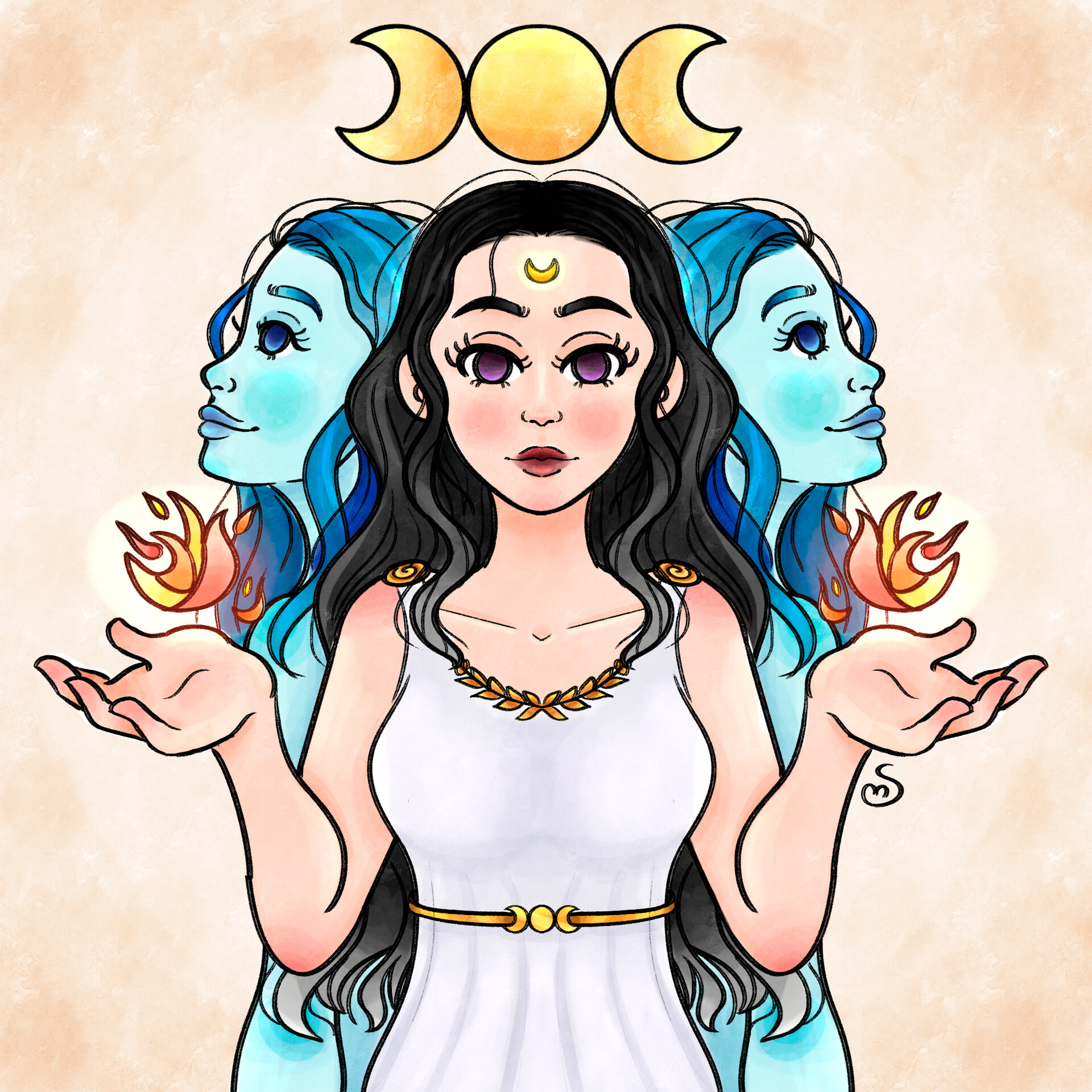 Hel and Garm from Norse Mythology : ImaginaryMythology