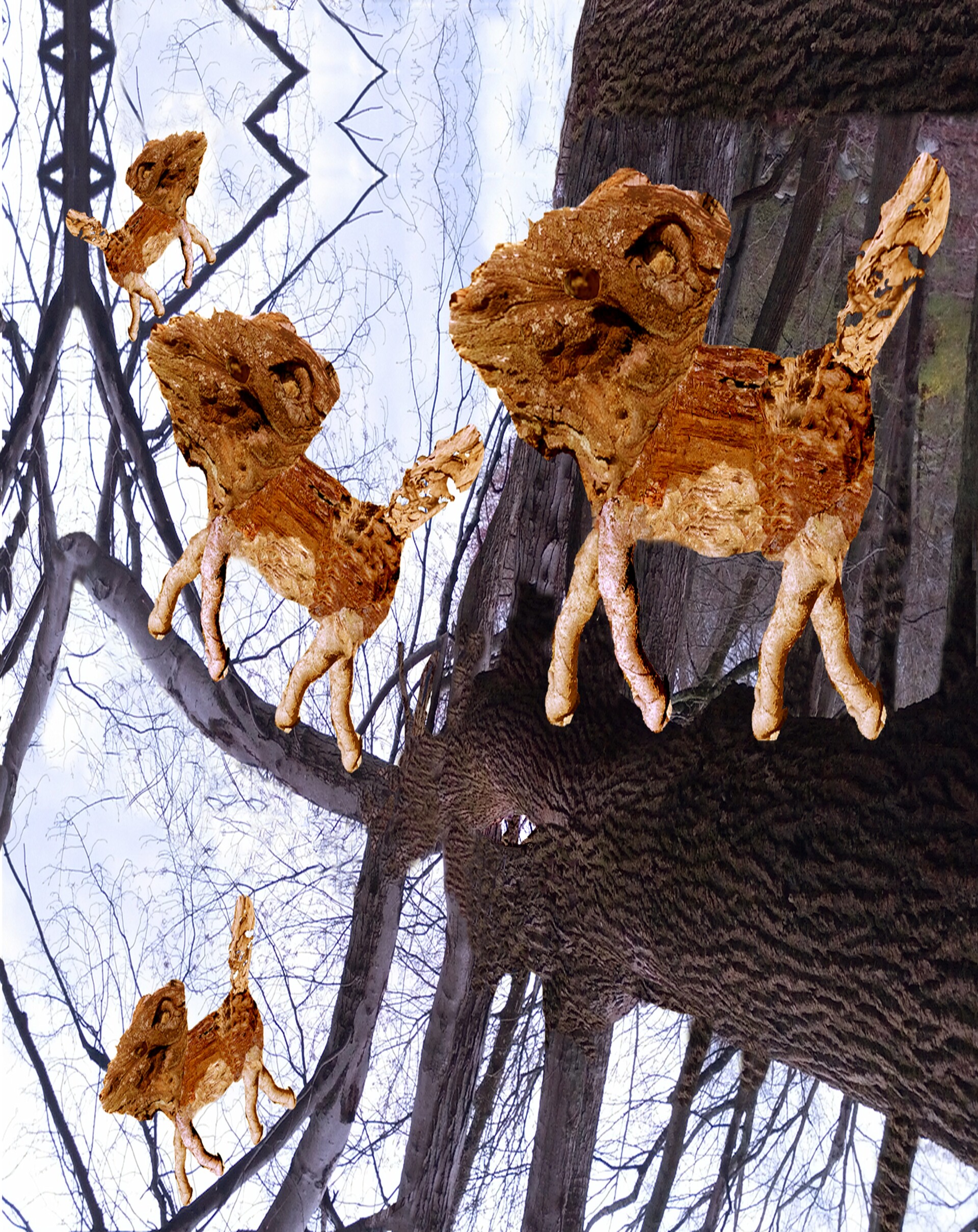 ArtStation - Tree Dogs Out For A Walk