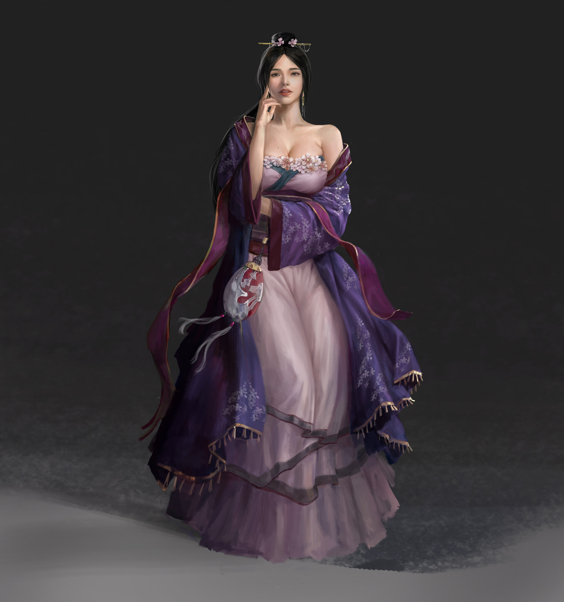 ArtStation - Total War : Three Kingdoms - Zou Yuan (Lady Zou)