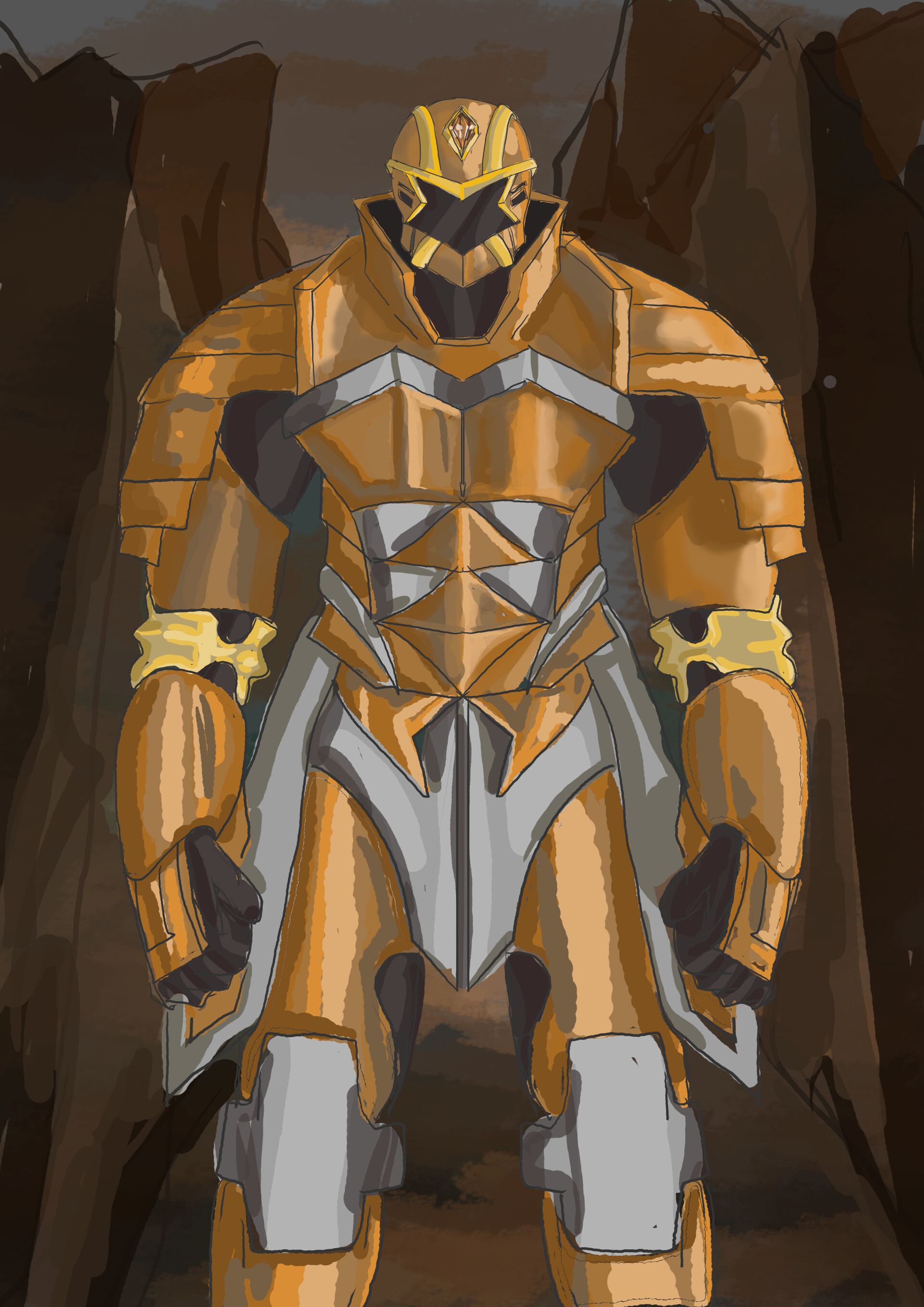 ArtStation - Knight earth rock