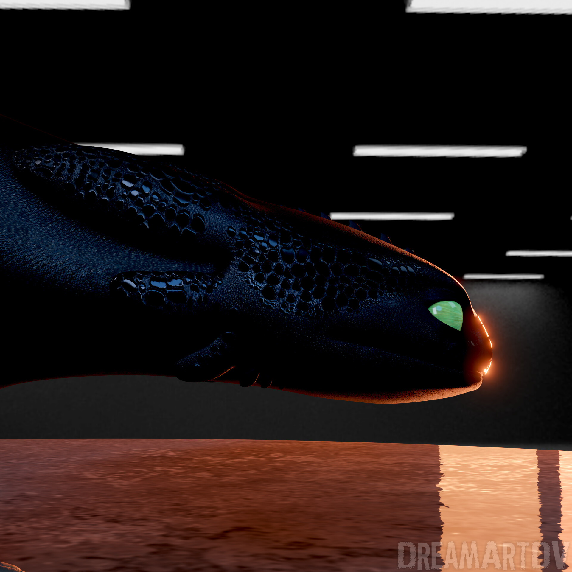 Blue Night Fury Eyes