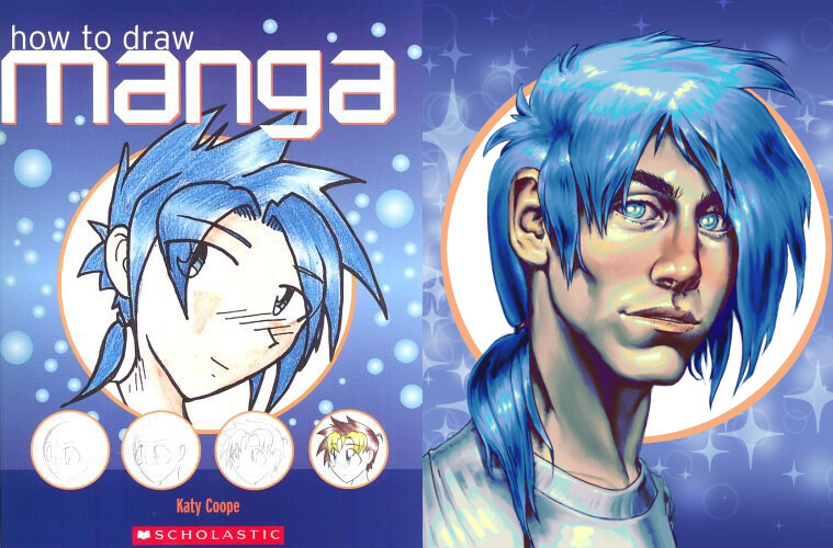 how to draw manga book meme