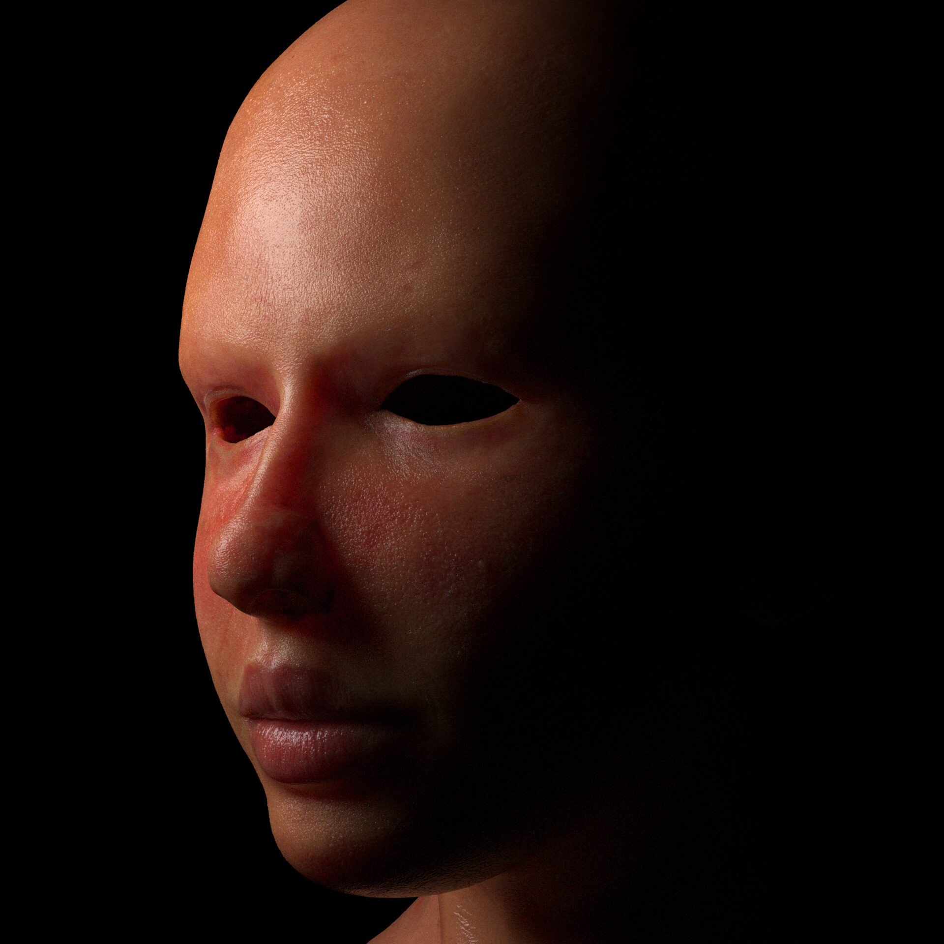 ArtStation - Face Modeling/Texturing Study