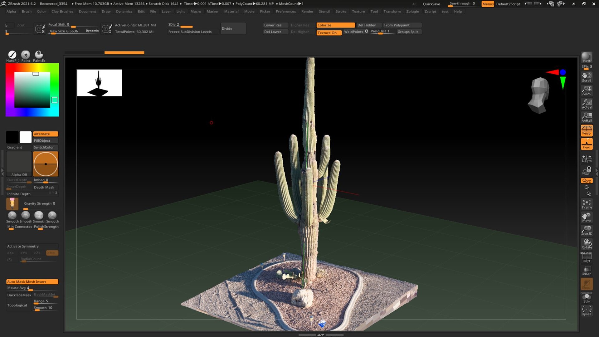 ArtStation - Saguaro Cactus Scan