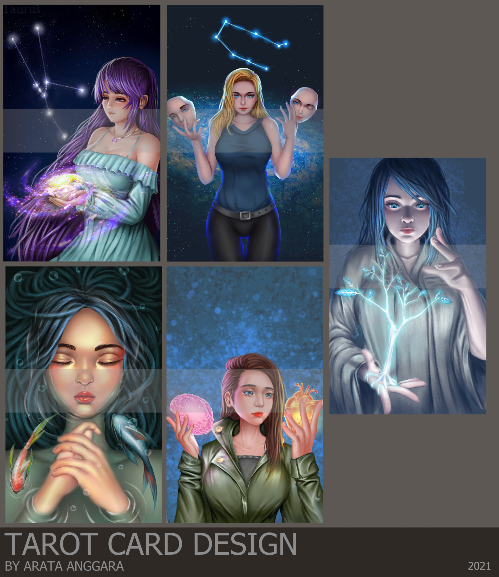 ArtStation - TAROT CARD DESIGN BY ARATA ANGGARA