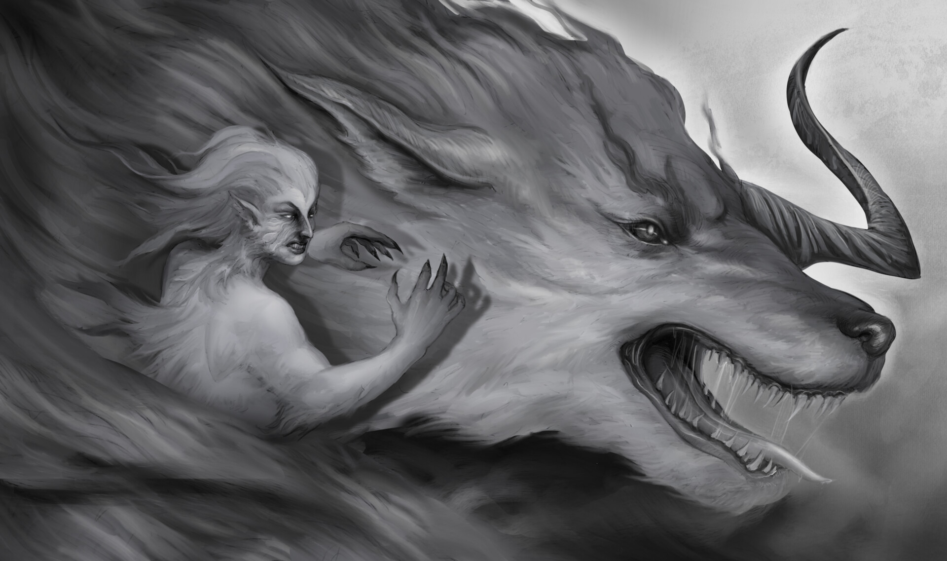 ArtStation - The warlock and her patron