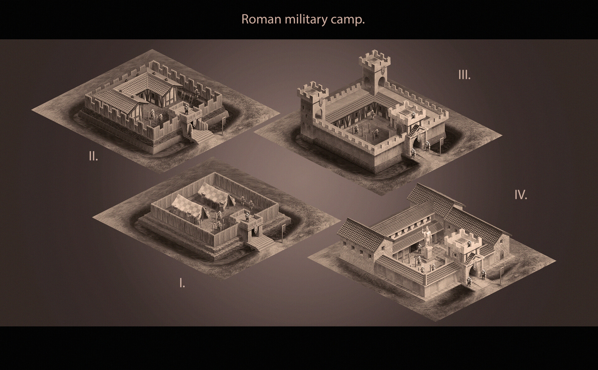 ArtStation - Roman military camp