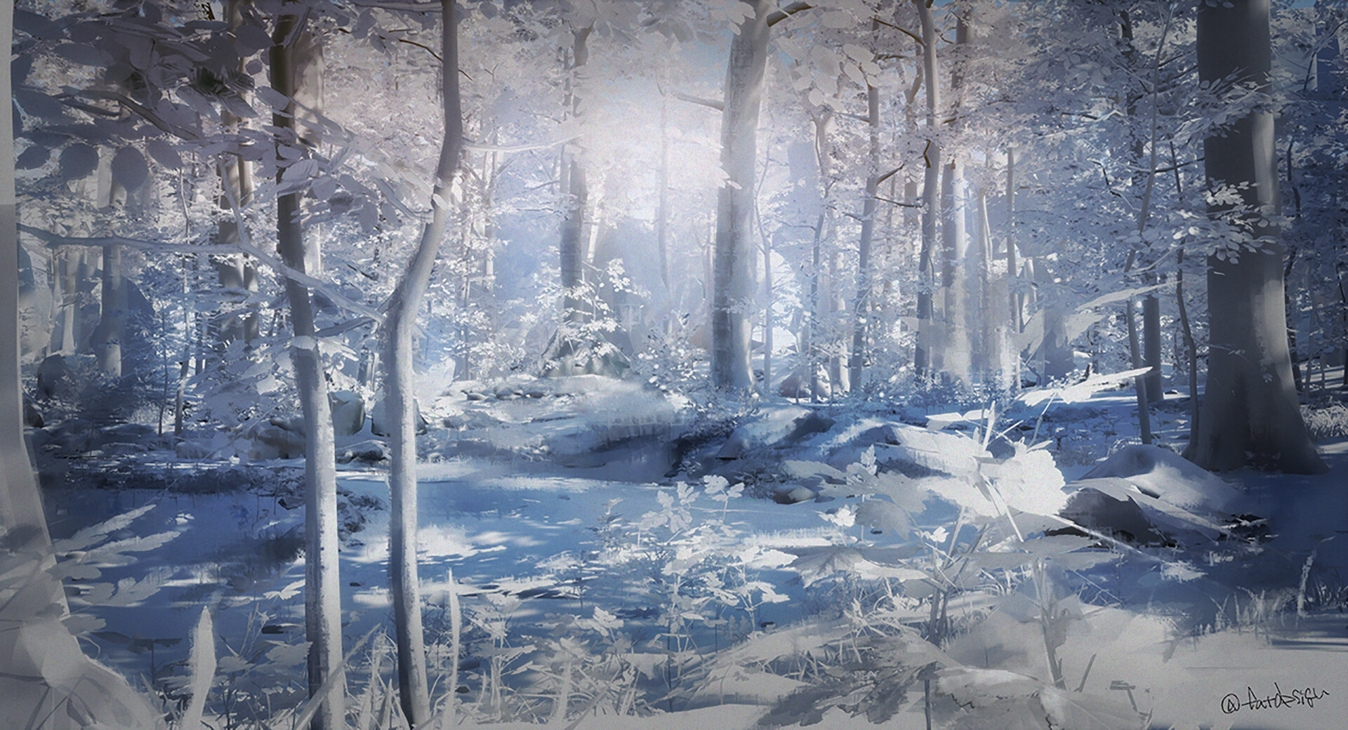 ArtStation - snow field