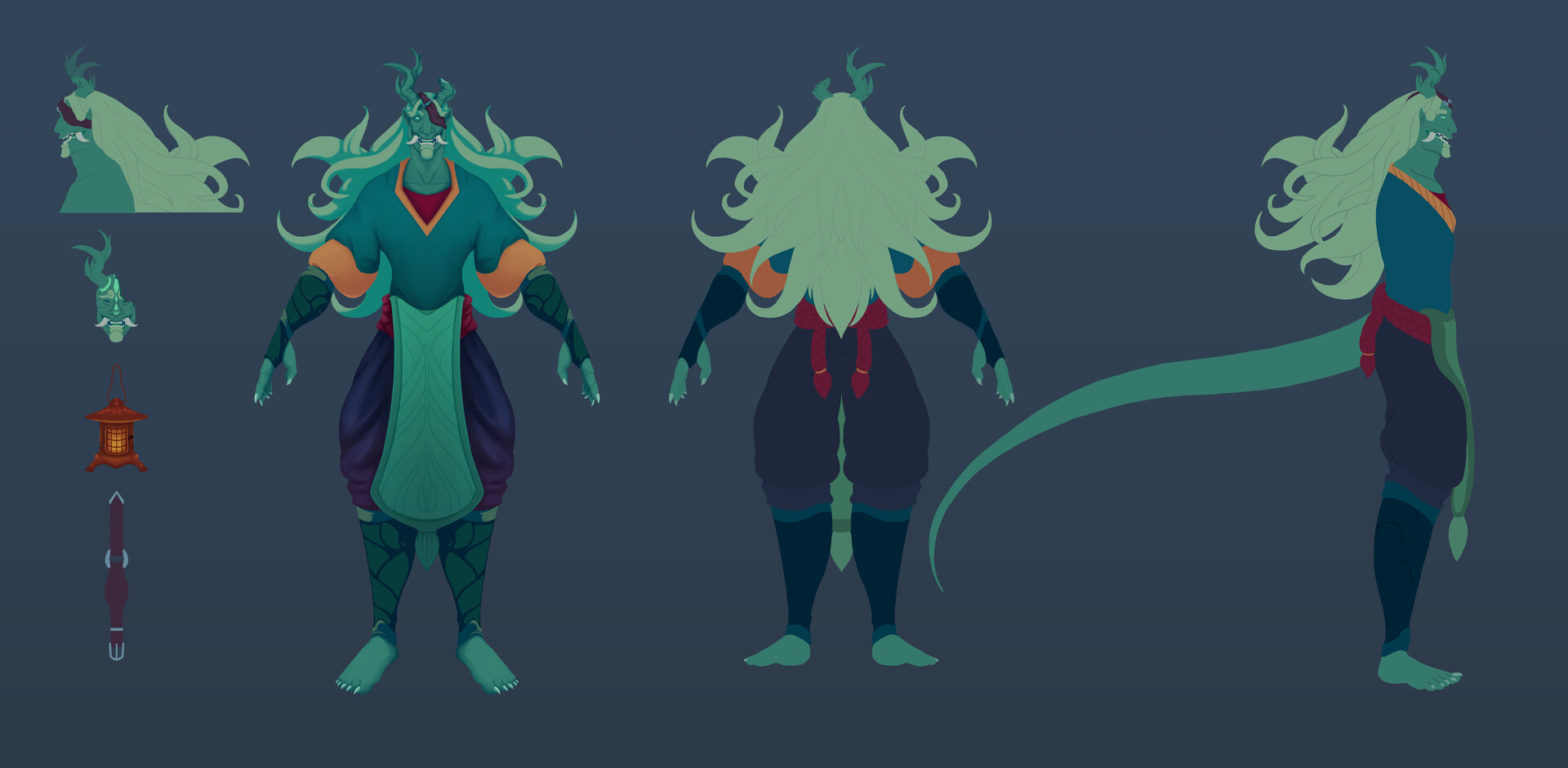 ArtStation - Oni model sheet