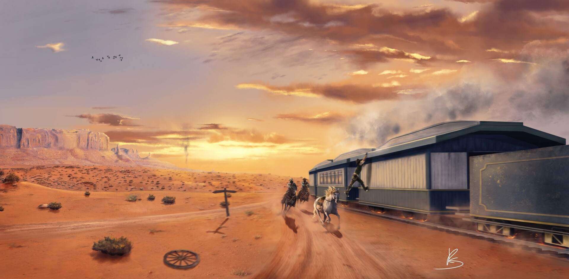 ArtStation - Train Robbery