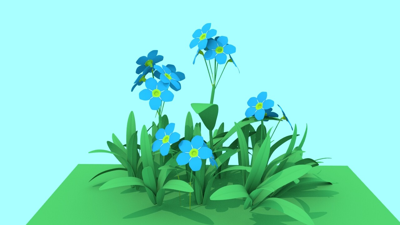 ArtStation - The flower for 3D asset in my assignment 3D animation