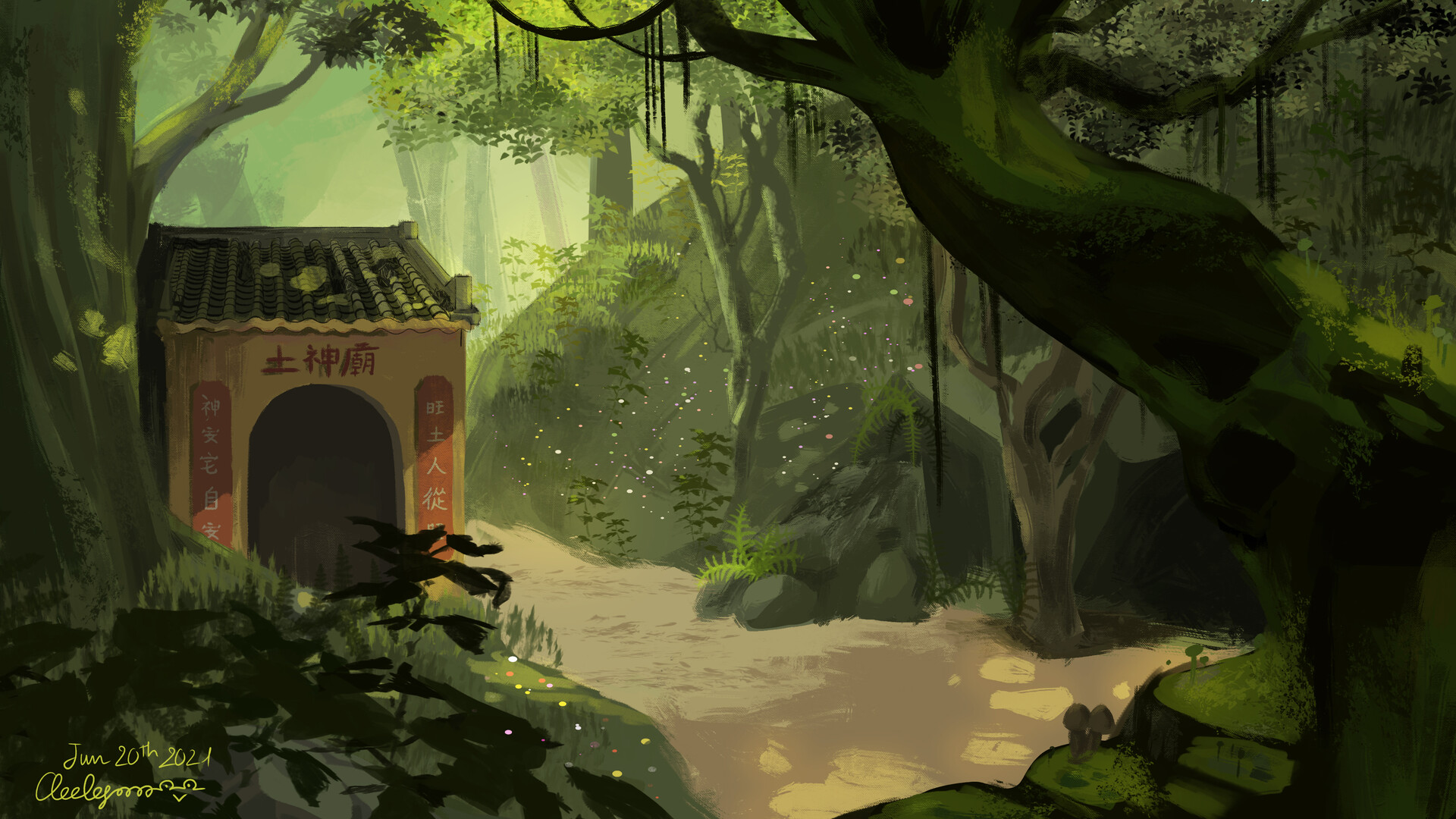 ArtStation - Forest temple