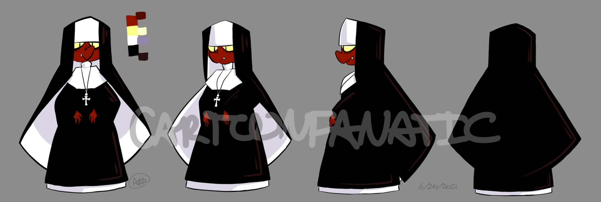 ArtStation - Demon Nun Rotation