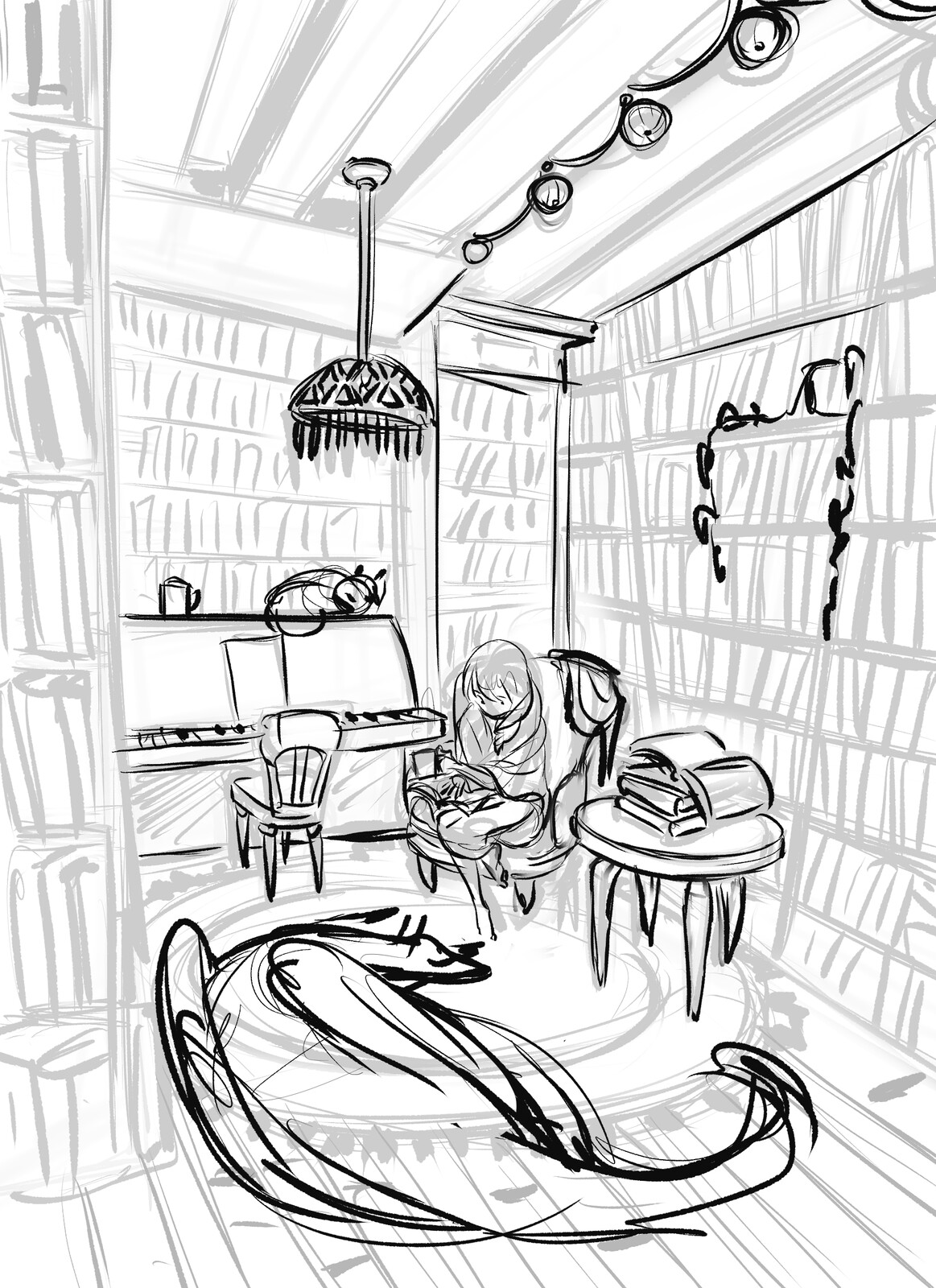 Tanya Bystrova - Cozy library
