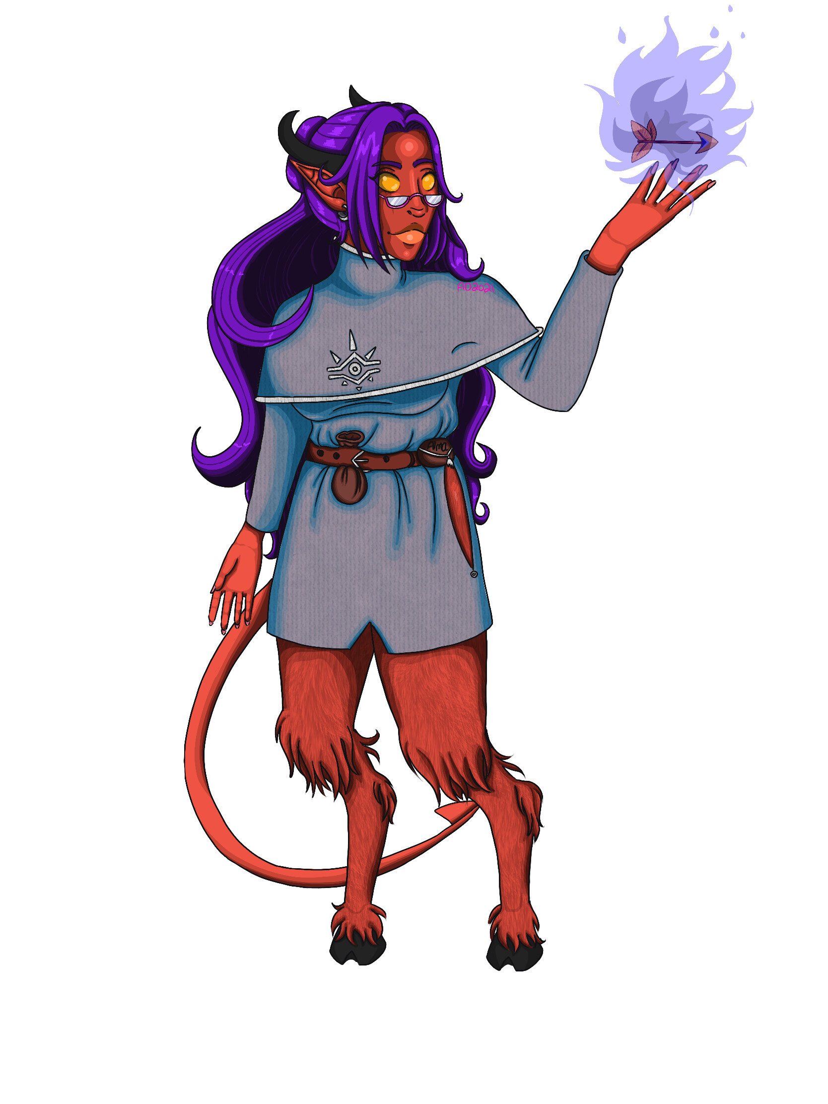 ArtStation - Alma Jones, Shadow Sorcerer Tiefling