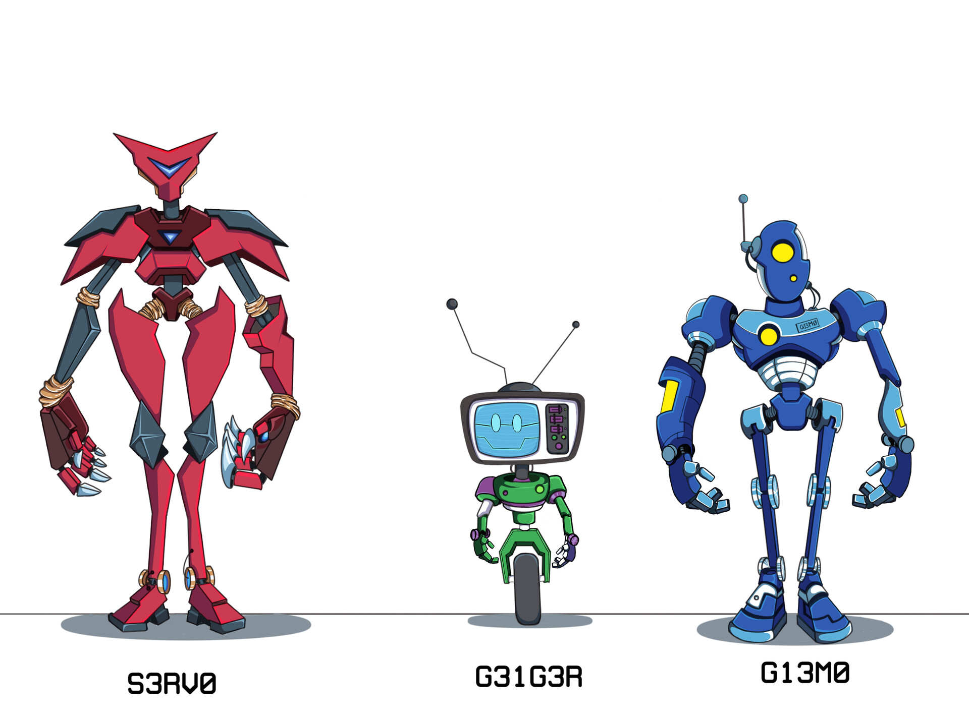 ArtStation - Robot Mobile Game Concept Art (MELTDOWN)