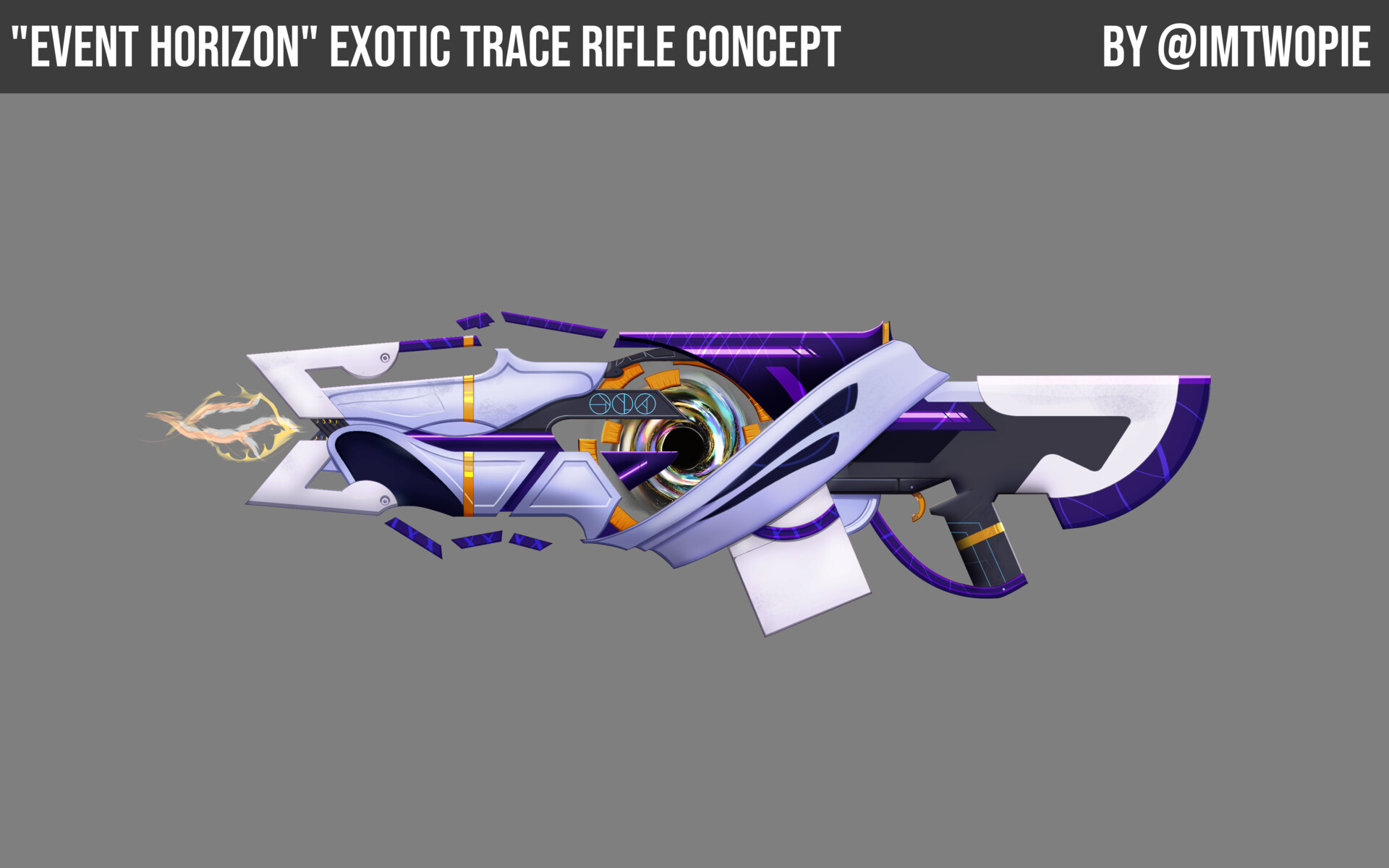 ArtStation - "Event Horizon" Trace rifle design