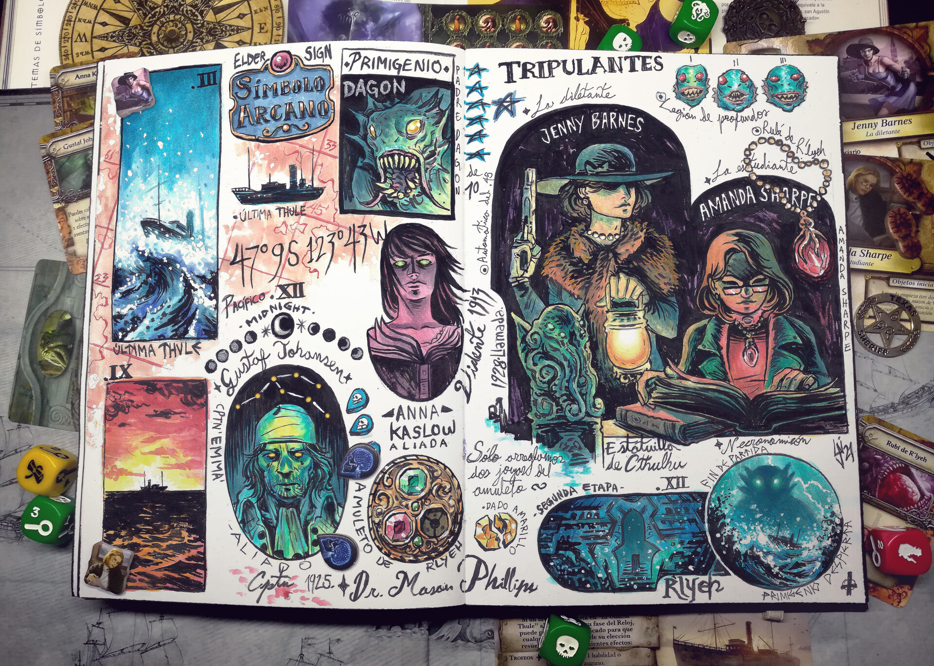 ArtStation - Rpg Journal entry: Elder Sign