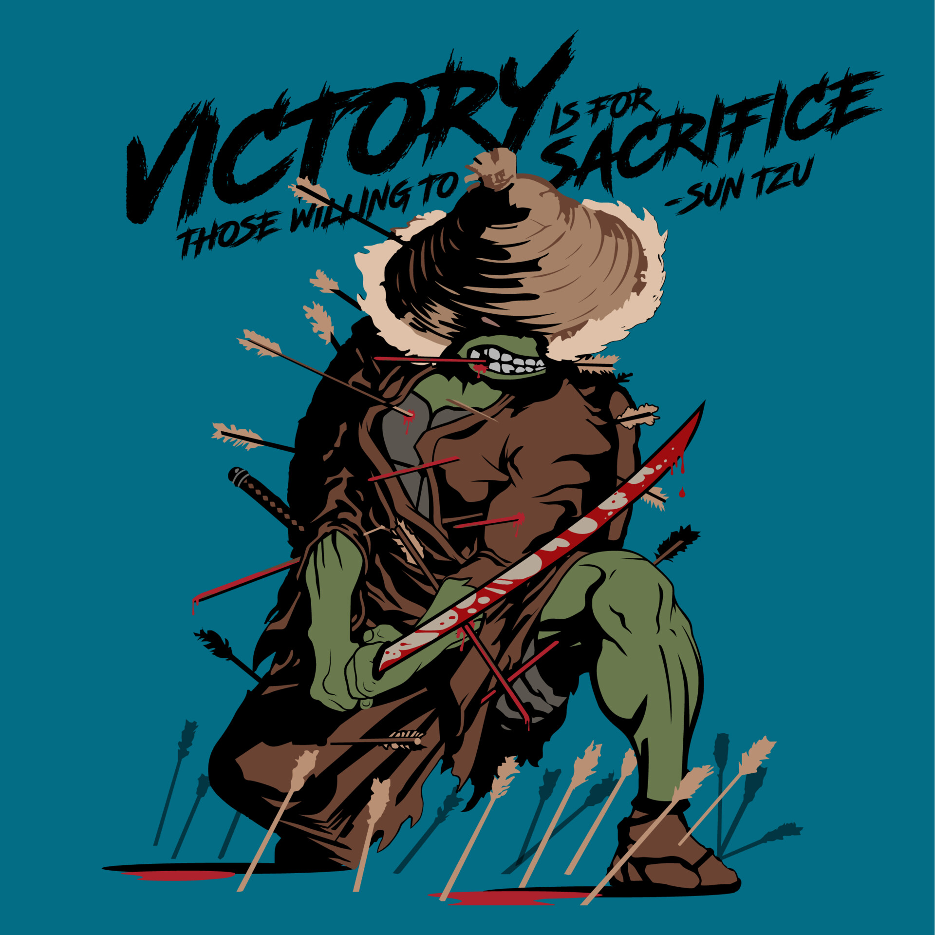 ArtStation - Ninja Turtles Last Ronin Son Tzu Quote Illustration T ...