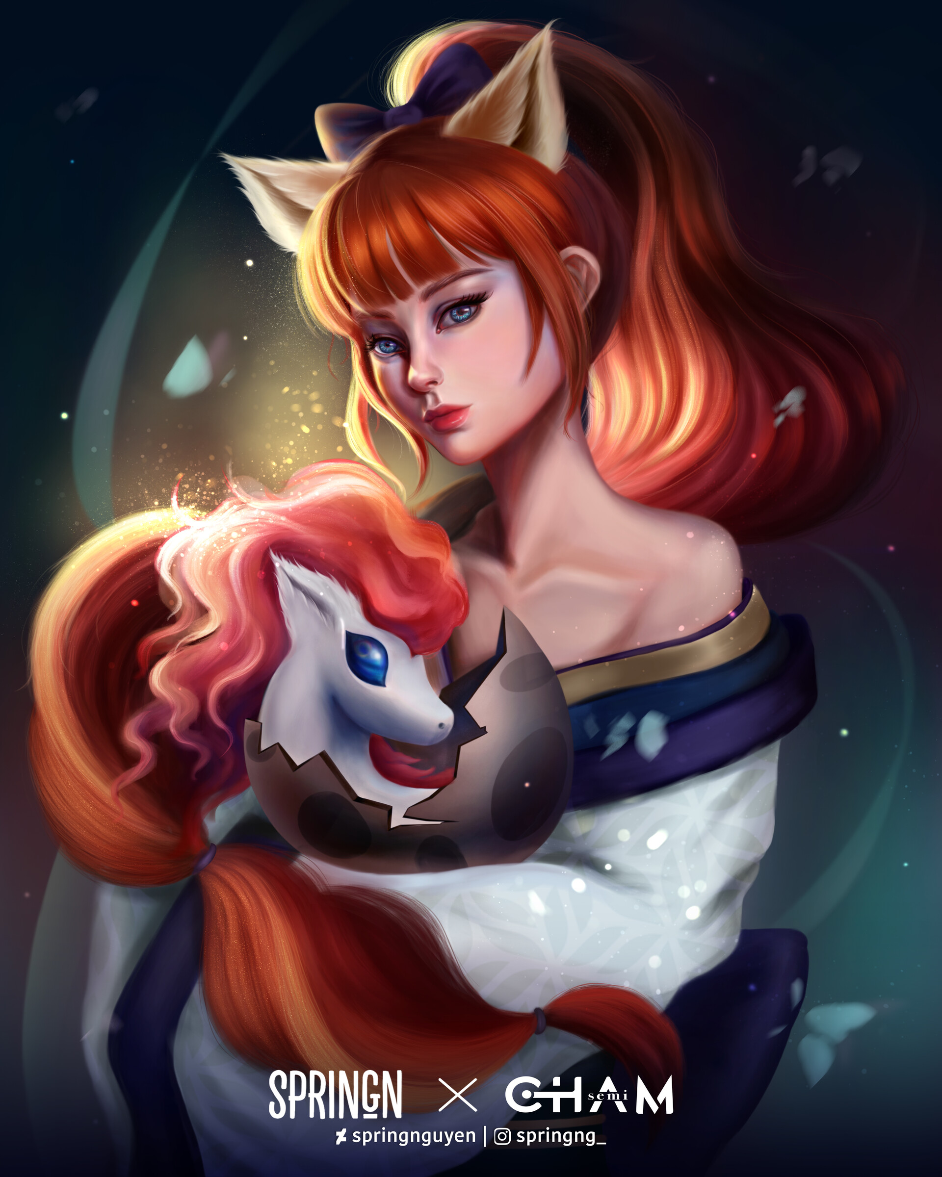 ArtStation - Pokemon Human Form - Ponyta