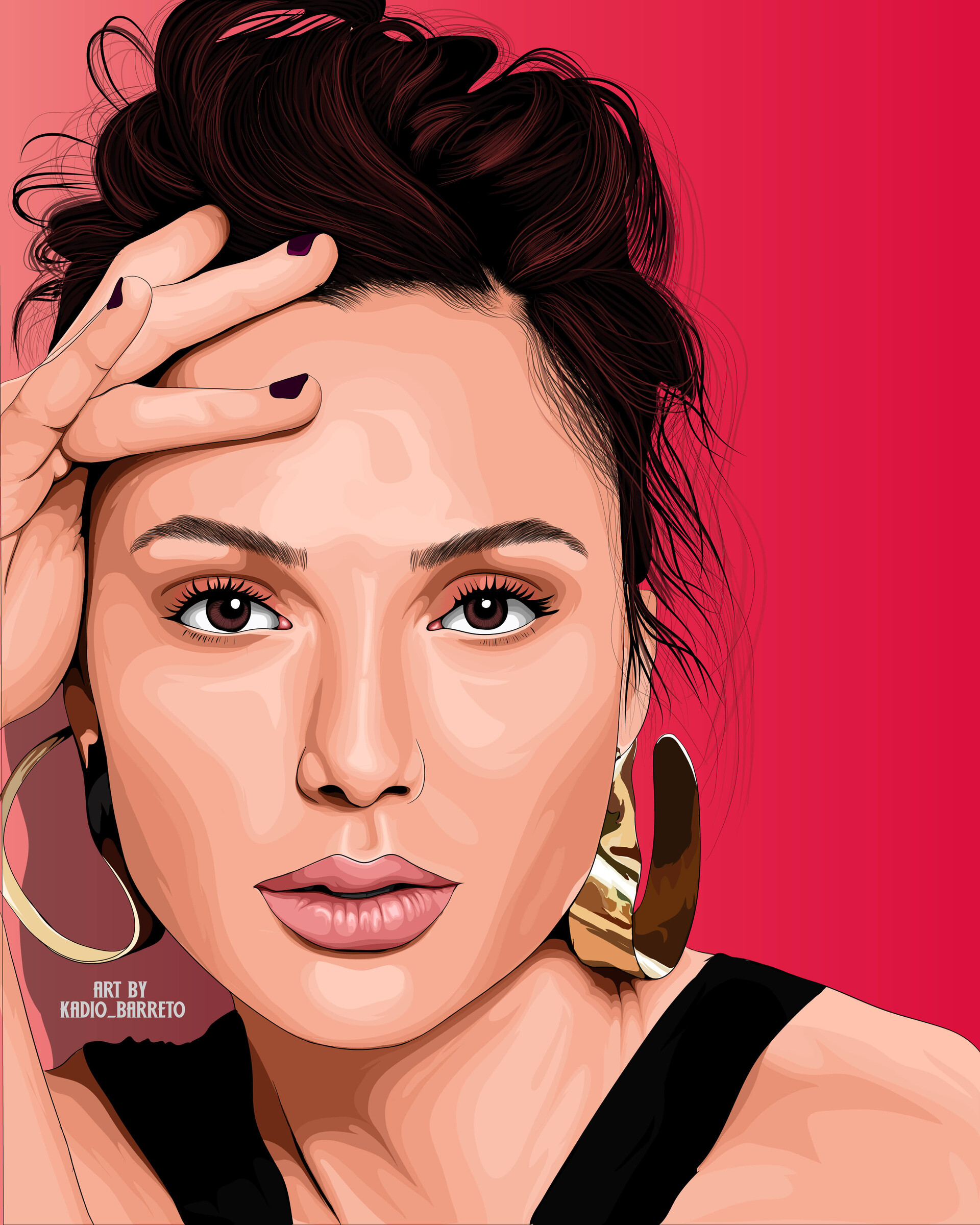 ArtStation - VETORIZAÇÃO FANART GAL GADOT