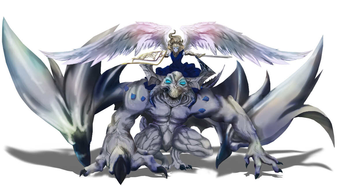 ArtStation - Requested Demon+Angel